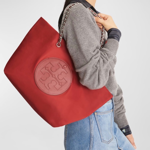 Tory Burch | Bags | Tory Burch Brick Ella Chain Tote | Poshmark